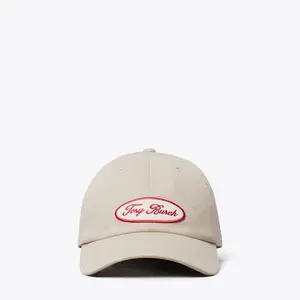 Tory Burch Logo Patch Baseball Cap - Tan