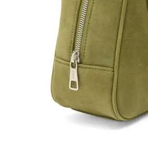 DUNST Suede Boston Bag - Pistachio