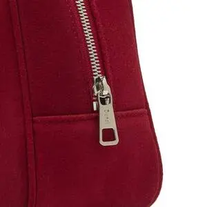 DUNST Suede Boston Handheld Bag - Red