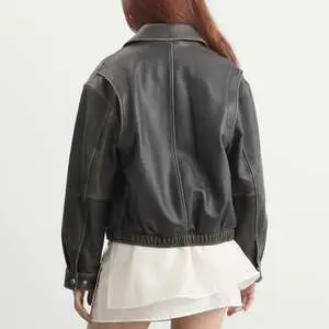 DUNST Drizzler Leather Jacket - Brushed Black