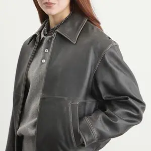 DUNST Drizzler Leather Jacket - Brushed Black