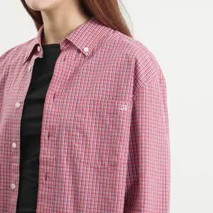DUNST Oversized Checked Shirt