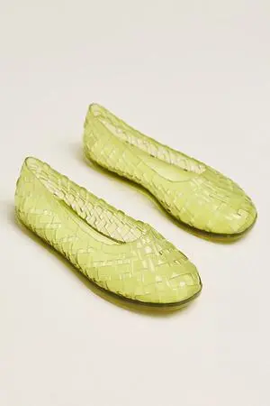 Melissa Possession Jelly Ballet Flats - Green