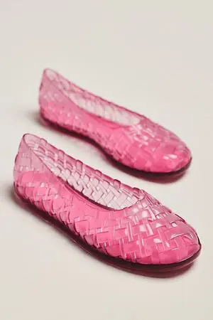 Melissa Possession Jelly Ballet Flats - Pink