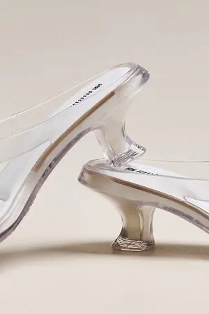 Melissa Jelly Thong Kitten Heels - Clear