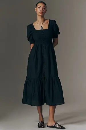 By Anthropologie Eyelet Trim Day Dresses