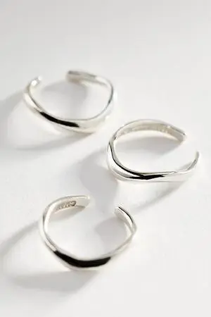 Chan Luu Ripple Toe Rings Set Of 3