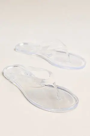 Matisse Olsen Jelly Thong Sandals - Clear