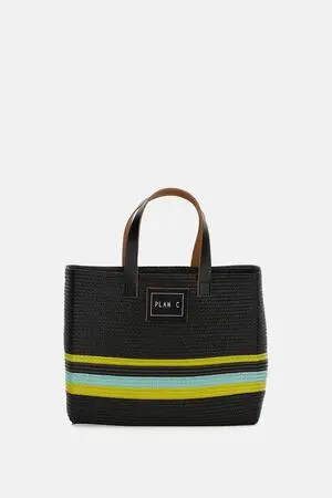 Plan C Small Raffia Tote