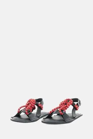 Plan C Sandals With Cord Detail - Nero