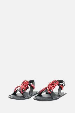 Plan C Sandals With Cord Detail - Nero