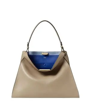 Fendi Fendi Way Large Baguette Bag Gray