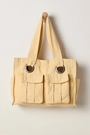 Free People Cargo Canvas Tote - Natural
