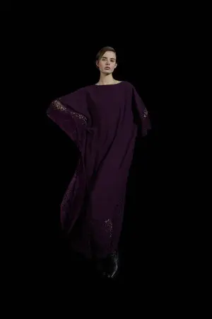 LEEM Laser-cut Kaftan - Purple