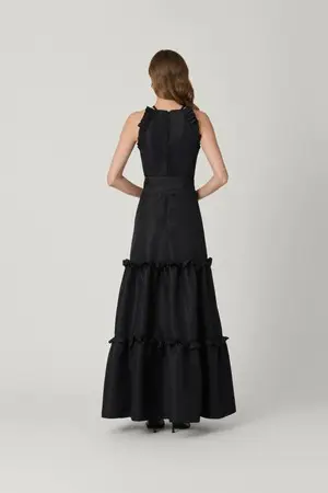 Shoshanna Lucille Moire Taffeta Gown