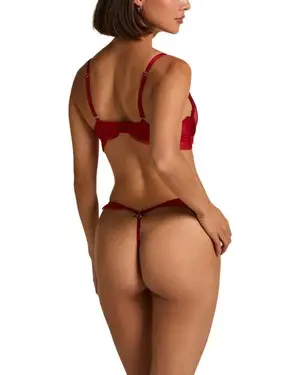 Hunkemoller Cordelie Highleg Thong - Chili Pepper