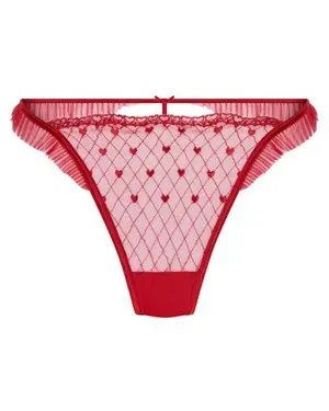 Hunkemoller Cordelie Highleg Thong - Chili Pepper