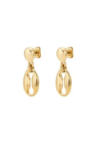 UNODE50 Link Drop Earrings - Gold
