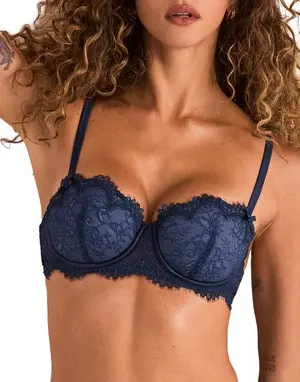 ADORE ME Karah Push Up Balconette Bra - Dark Blue