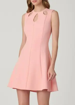 Shoshanna Alexandra Crepe Mini Dress
