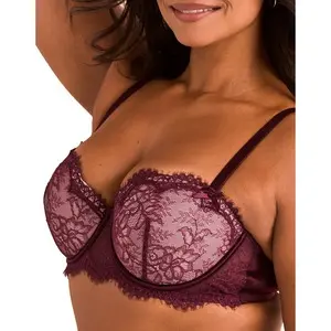 ADORE ME Karah Push Up Balconette Bra - Dark Purple