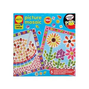 ALEX TOYS Little Hands Picture Mosaic Art And Craft Activity Kit - Multicolored