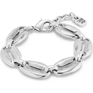 UNODE50 Small Oval Link Chain Bracelet - Silver