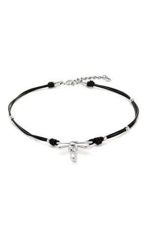 UNODE50 Dragonfly Leather Pendant Necklace