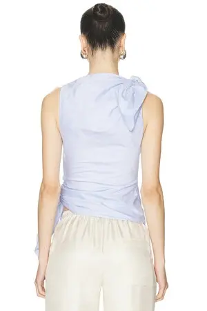 Monse Bow Drape Shirting Top