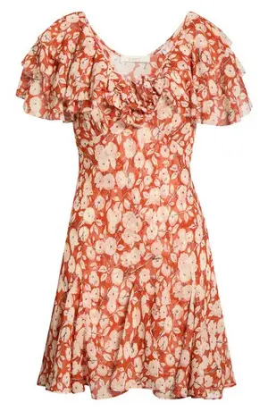 DÔEN Alcida Floral Silk Minidress