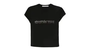 Alexander Wang Hotfix Graphic Baby Tee - Black
