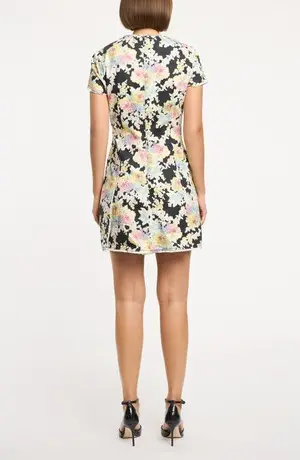 Cinq À Sept Nova Ikat Bouquet Mini Sheath Dress