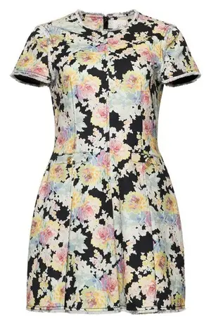 Cinq À Sept Nova Ikat Bouquet Mini Sheath Dress