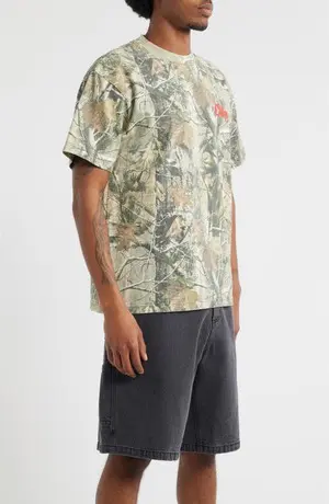 Obey Airbrushed Rose Logo Camouflage T-shirt