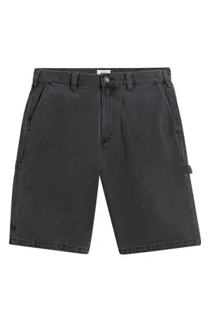 Obey Bigwig Denim Carpenter Shorts - Black Ash