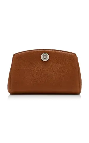 LIFFNER Push-lock Leather Clutch