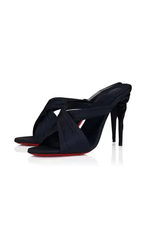CHRISTIAN LOUBOUTIN Affabula 100mm Taffeta Mules - Navy