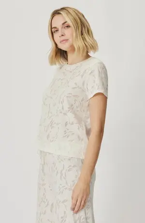 Splendid Air Burnout T-shirt - Shell Windswept