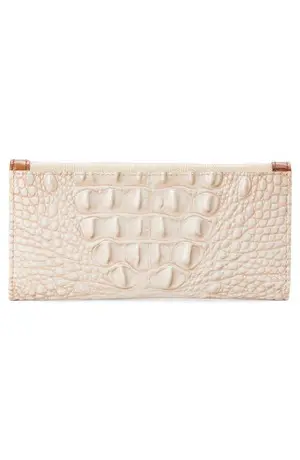 Brahmin Veronica Croc Embossed Leather Wallet
