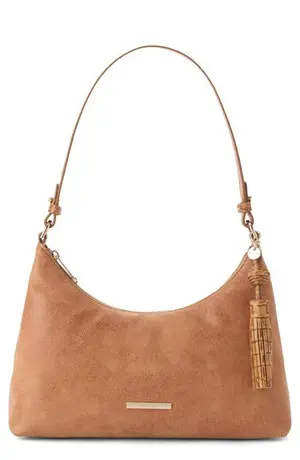 Brahmin Olivia Leather Shoulder Bag - Tan