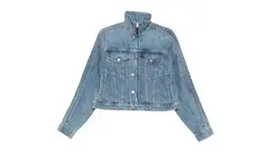 Alexander Wang Embossed Logo Denim Jacket