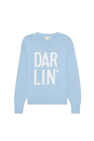 ELLSWORTH + IVEY Riley Crewneck Sweater Darlin - Blue