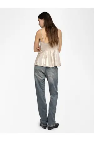 Zadig&Voltaire Cippie Satin Camisole - Gold