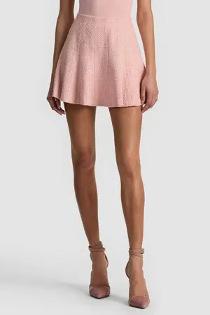 Alice + Olivia Zona Tweed Mini Skirt - Neutral