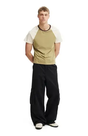 COTTON ON Super Baggy Cargo Pant - Black