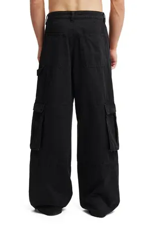 COTTON ON Super Baggy Cargo Pant - Black