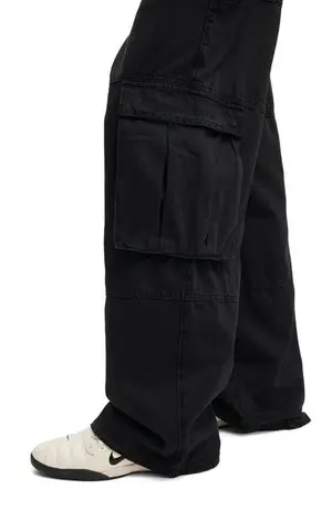 COTTON ON Super Baggy Cargo Pant - Black