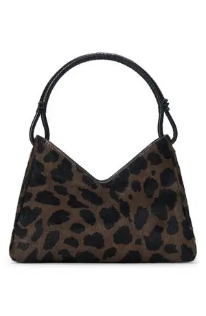 Staud Valerie Calf Hair Shoulder Bag - Leopard