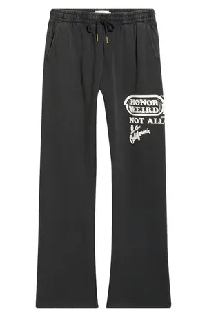 HONOR THE GIFT Not Allowed Graphic Cotton Fleece Pants