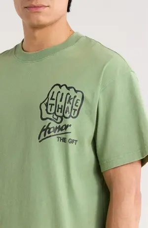 HONOR THE GIFT Like That Cotton Graphic T-shirt - Mint